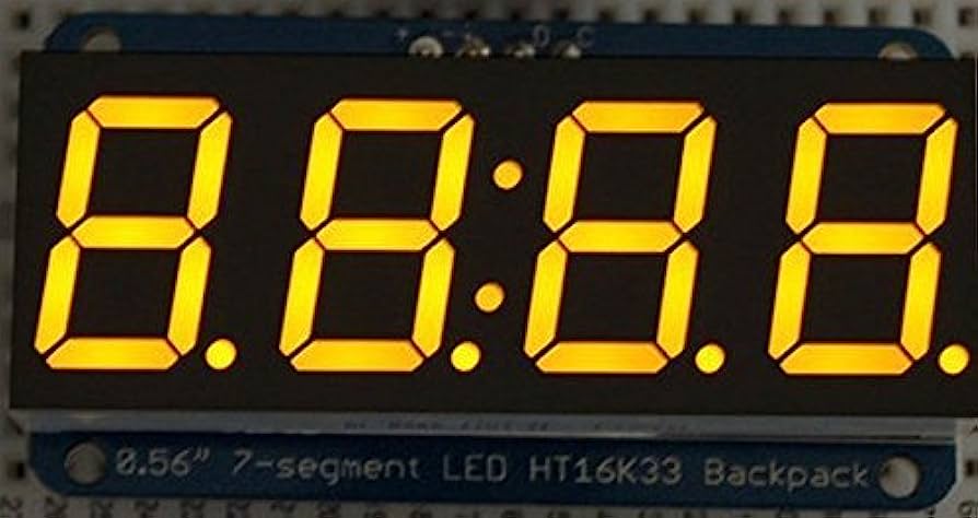 Modulo Display 7 Segmentos 8" Amarillo | Unitronic