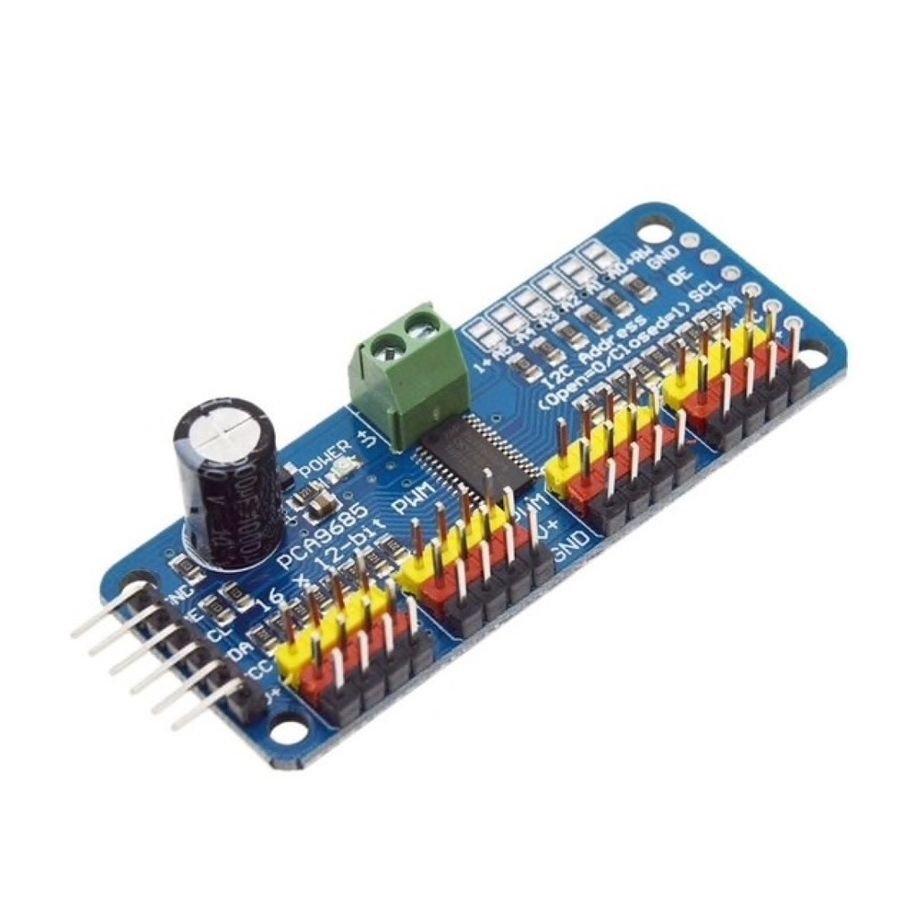 Módulo Para Motores PCA9685 Controlador De Servomotor 16 Canales ...